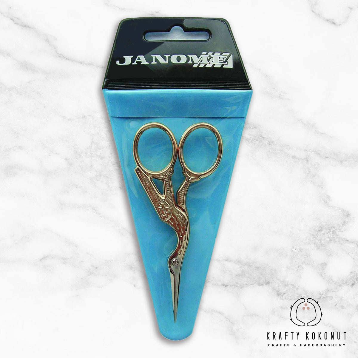 Janome® Gold Stork Embroidery Scissors | Krafty Kokonut